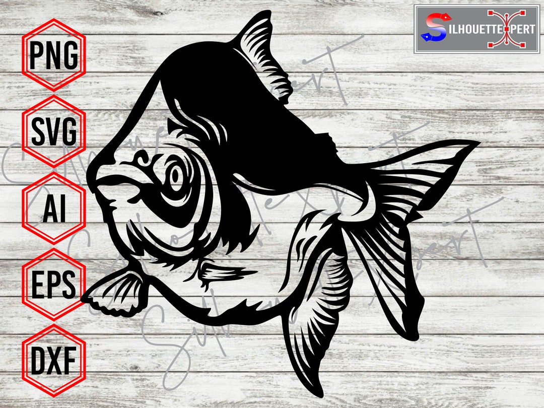 Pacu Fish Svg, Fish Svg, Aquarium Svg Clipart, Vector, Cricut, CNC ...