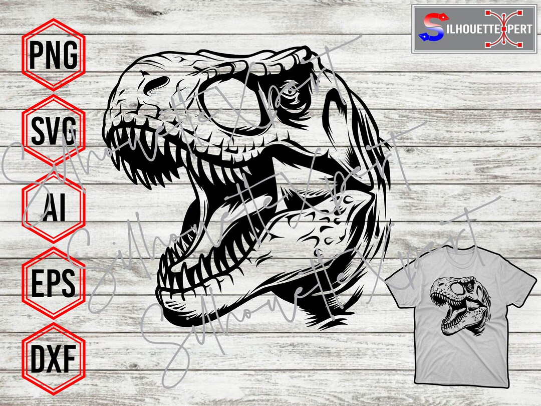 Roaring T-rex Head Svg, T-rex Svg, Tyrannosaurus Svg, Dinosaur Svg ...