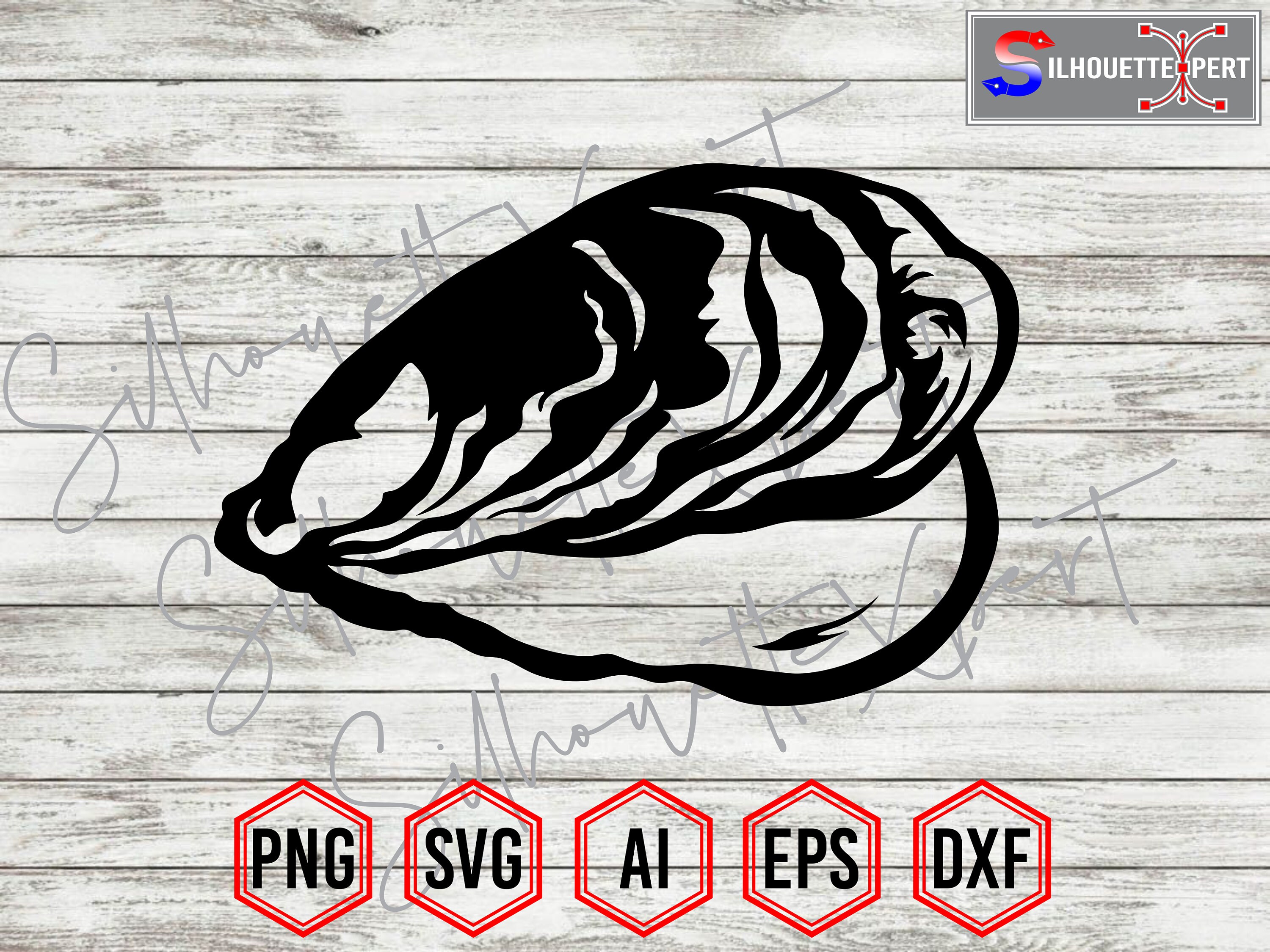 Shell Silhouette 2 Oyster Shell Svg Shell Svg Clipart - Etsy UK