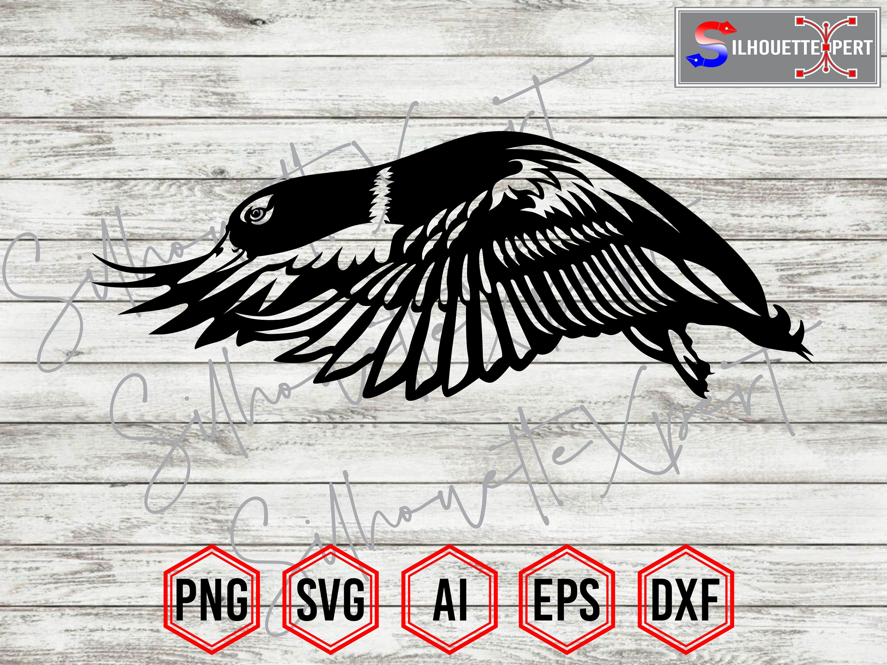 Diving Duck Silhouette, Wild Duck SVG Clipart (digital Files) - Etsy
