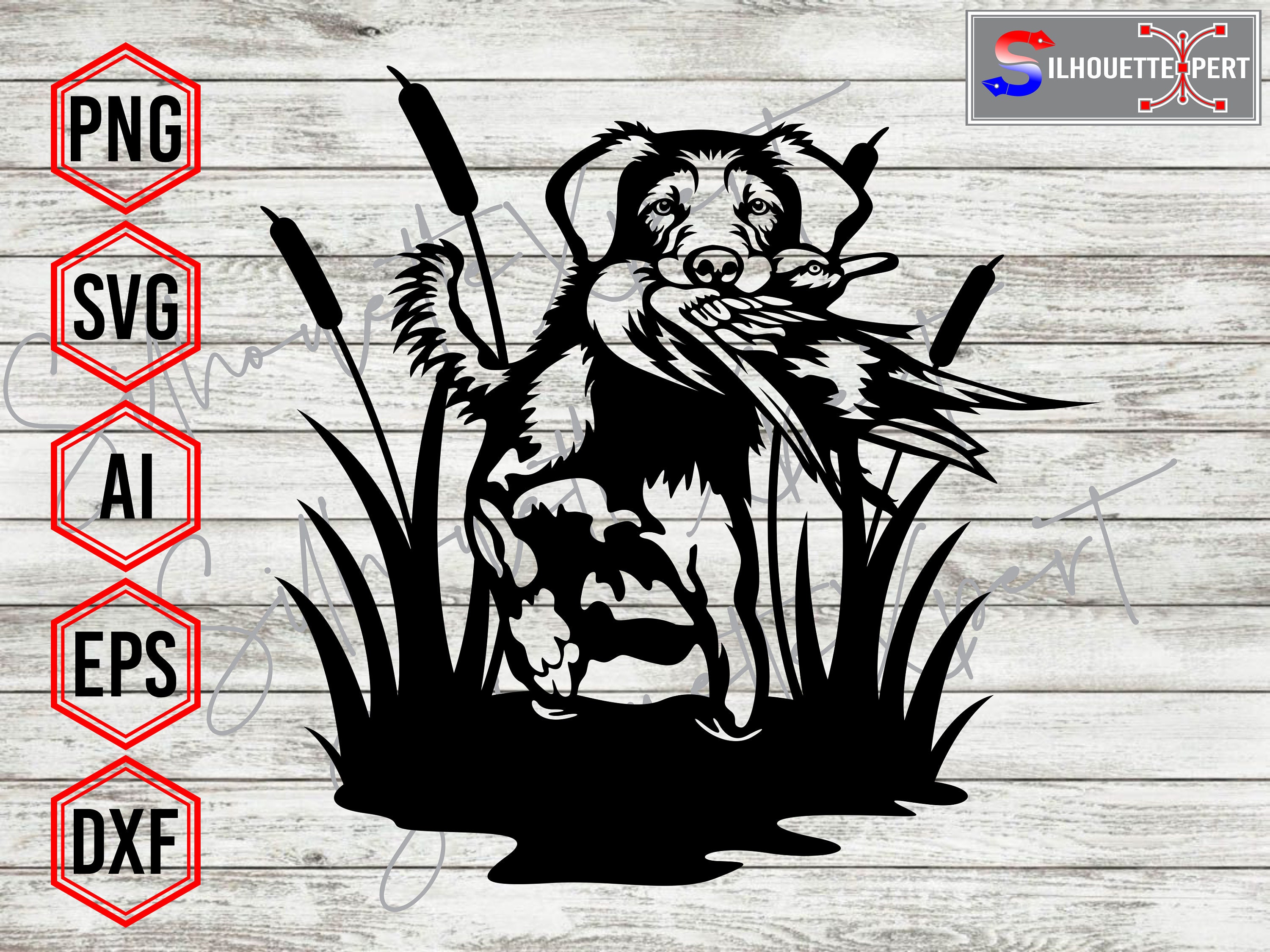 Dog Hunting Duck Artwork, Duck Hunting Svg, Dog Hunter Svg - Clipart ...