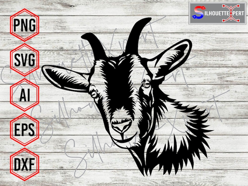 Goat Head Svg Goat Face Svg Farm Animal Svg Vector - Etsy