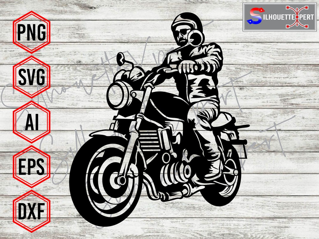 Motorcycle Svg, Racer Svg, Cafe Racer Svg, Riding Svg Cricut, CNC ...