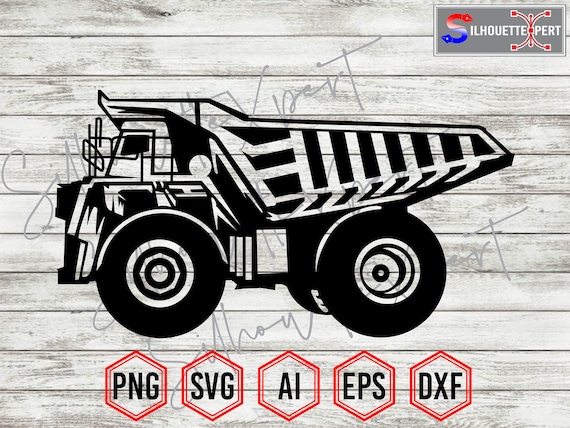 Dump Truck Silhouette 1 Construction Truck Svg Heavy - Etsy