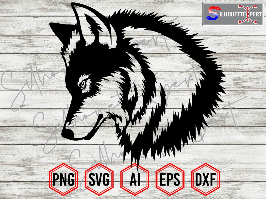 Wolf Head Svg, Wolf Svg, Wolf Silhouette 2, Wolf Vector Clipart, Cricut ...