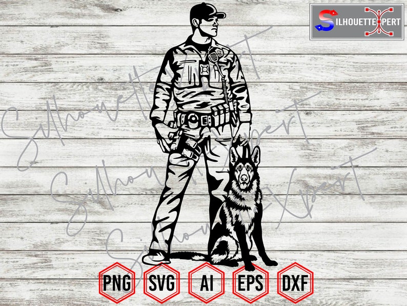 K-9 Handler Svg, K9 Unit Svg, Police K9 Svg, Law Enforcer - Vector ...