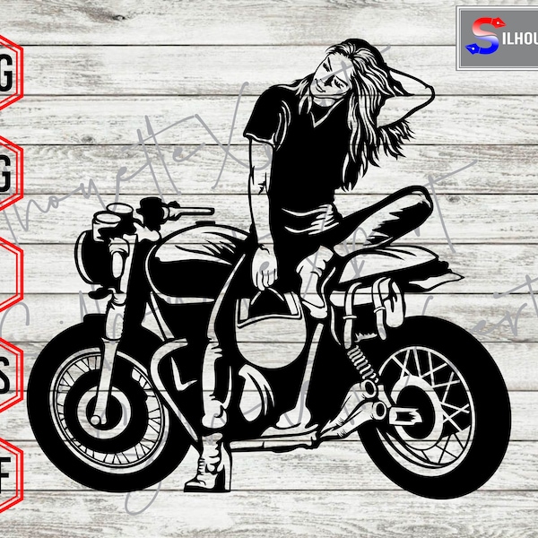 Motorcycle Svg - Etsy