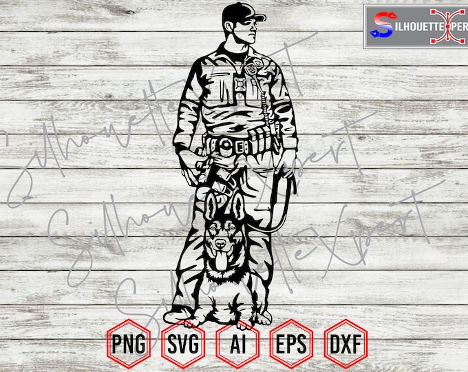 K-9 Handler Svg, K9 Unit Svg, K-9 Unit Svg, K9 Handler, K9 Police Svg ...