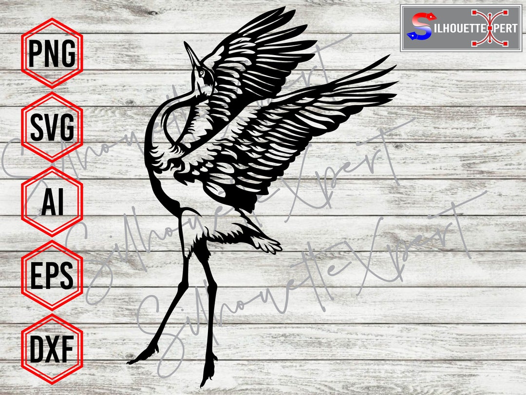 Sandhill Crane Svg, Cute Happy Sandhill Crane Svg, Bird Svg - Clipart ...