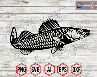 Walleye SVG - Etsy