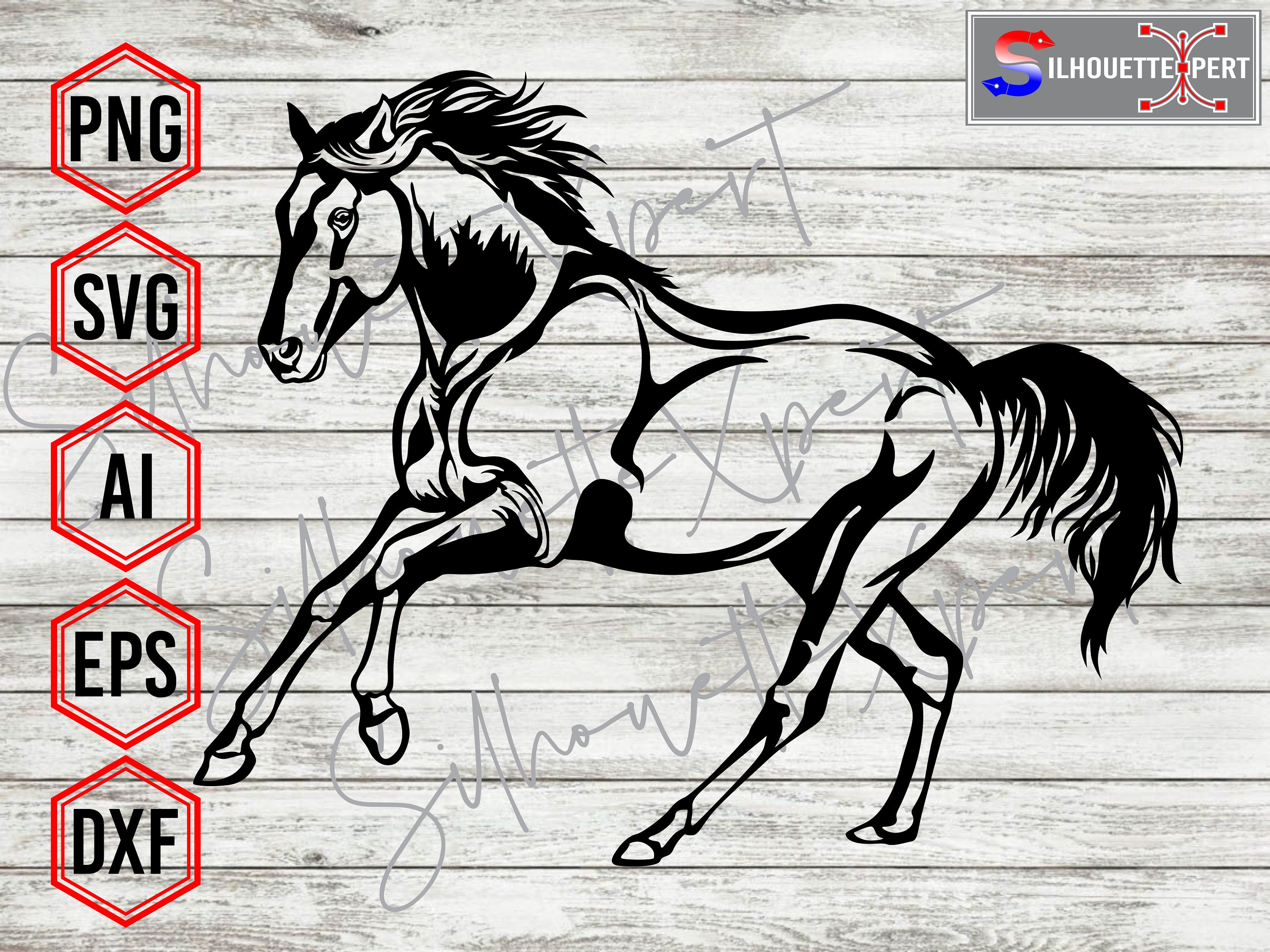 Laufendes Pferd svg, Bauernhof Tier svg, Pferd svg - Cricut, CNC, Laser ...