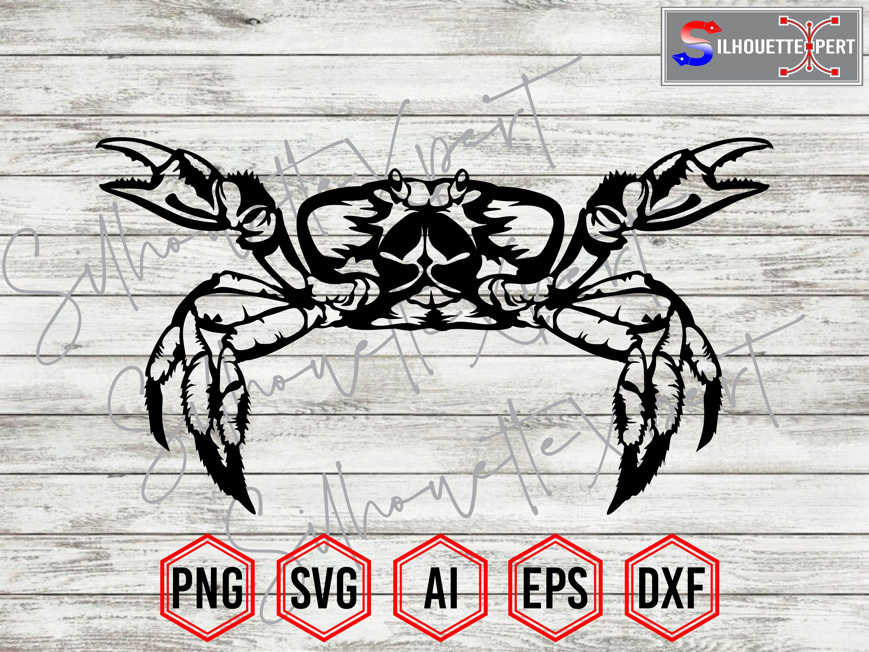 Angry Crab Svg, Crab Silhouette #2, Crab Cameo, Seafood Svg - Clipart ...