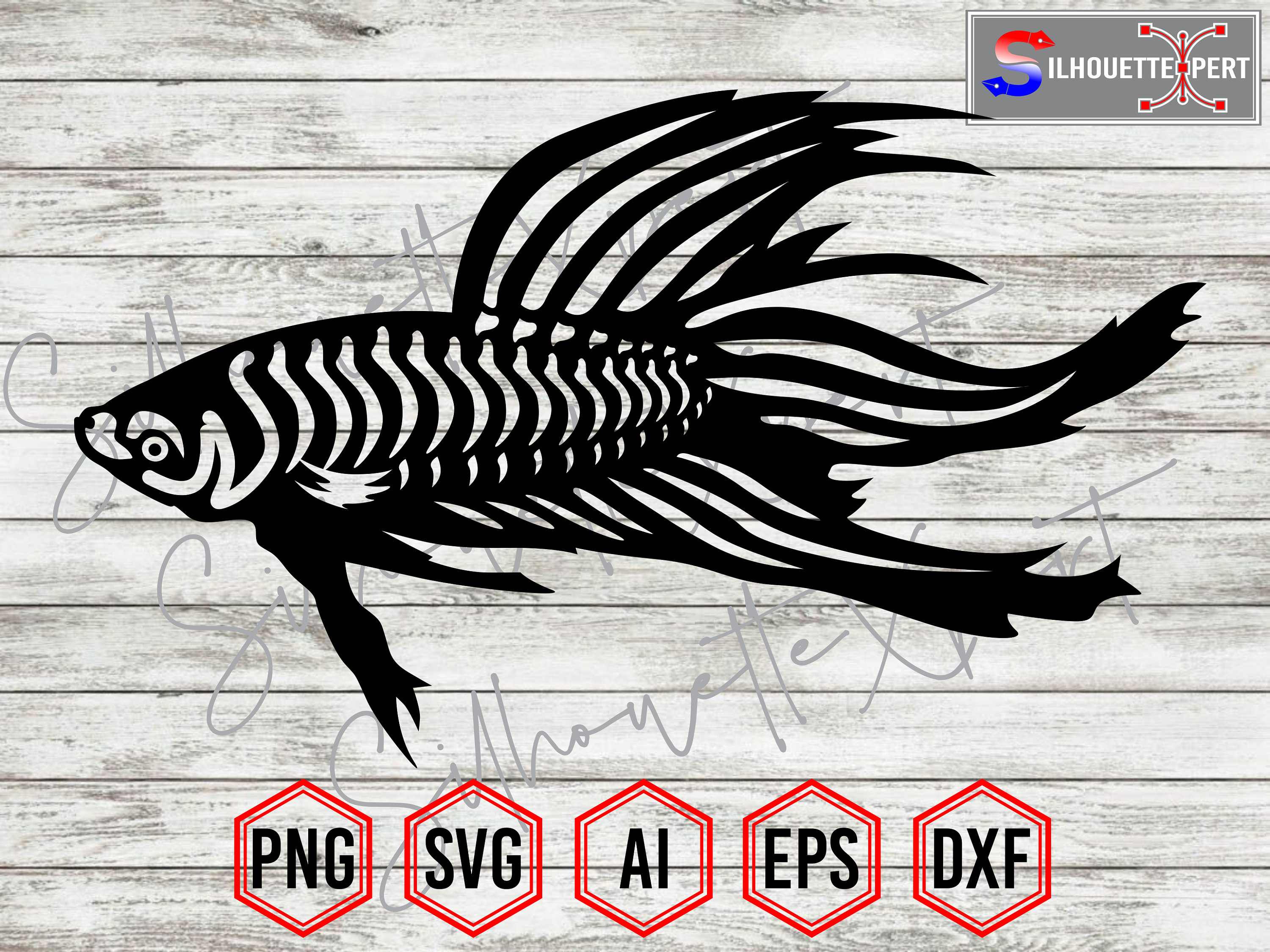 Betta Fisch Silhouette Siam fisch svg Aquarium Fisch svg - Etsy.de