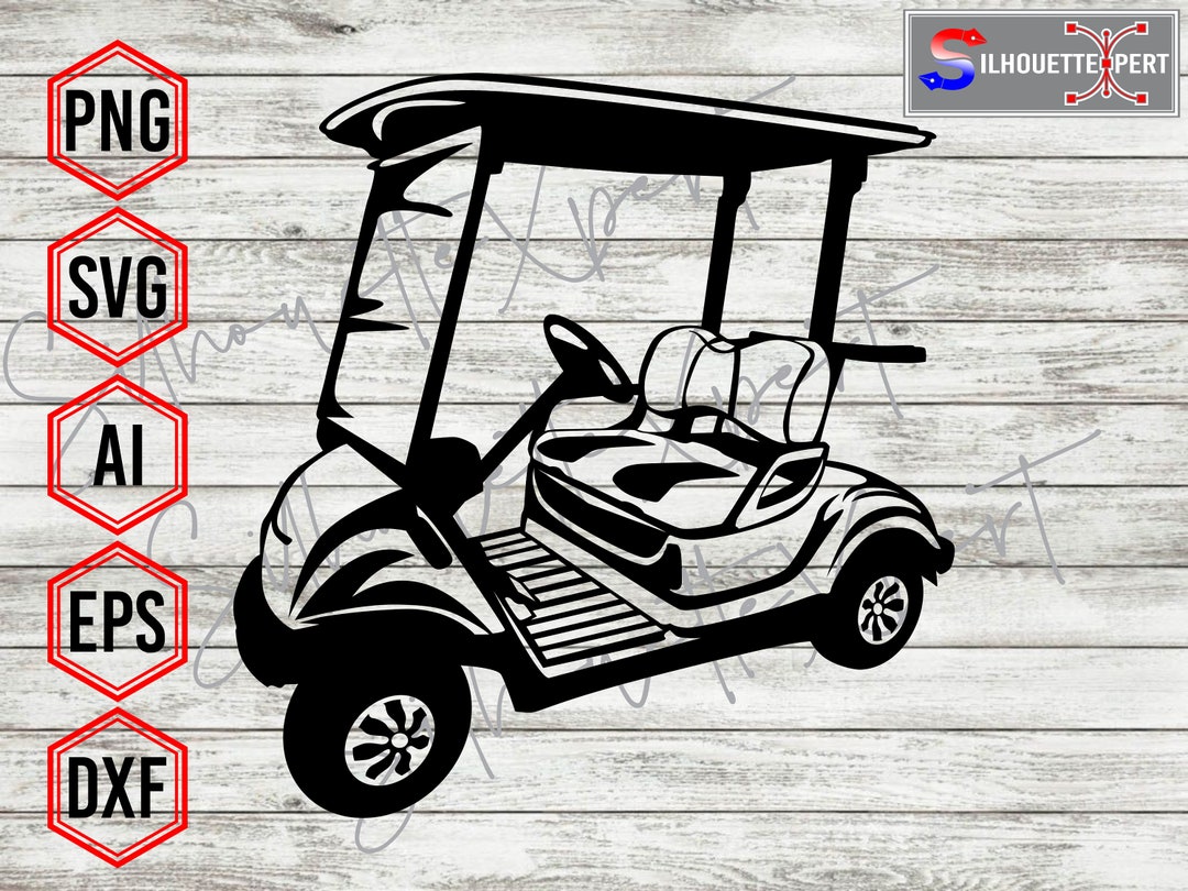 Golf Cart Svg, Golf Transportation Svg, Gold Svg - Clipart, Silhouette ...