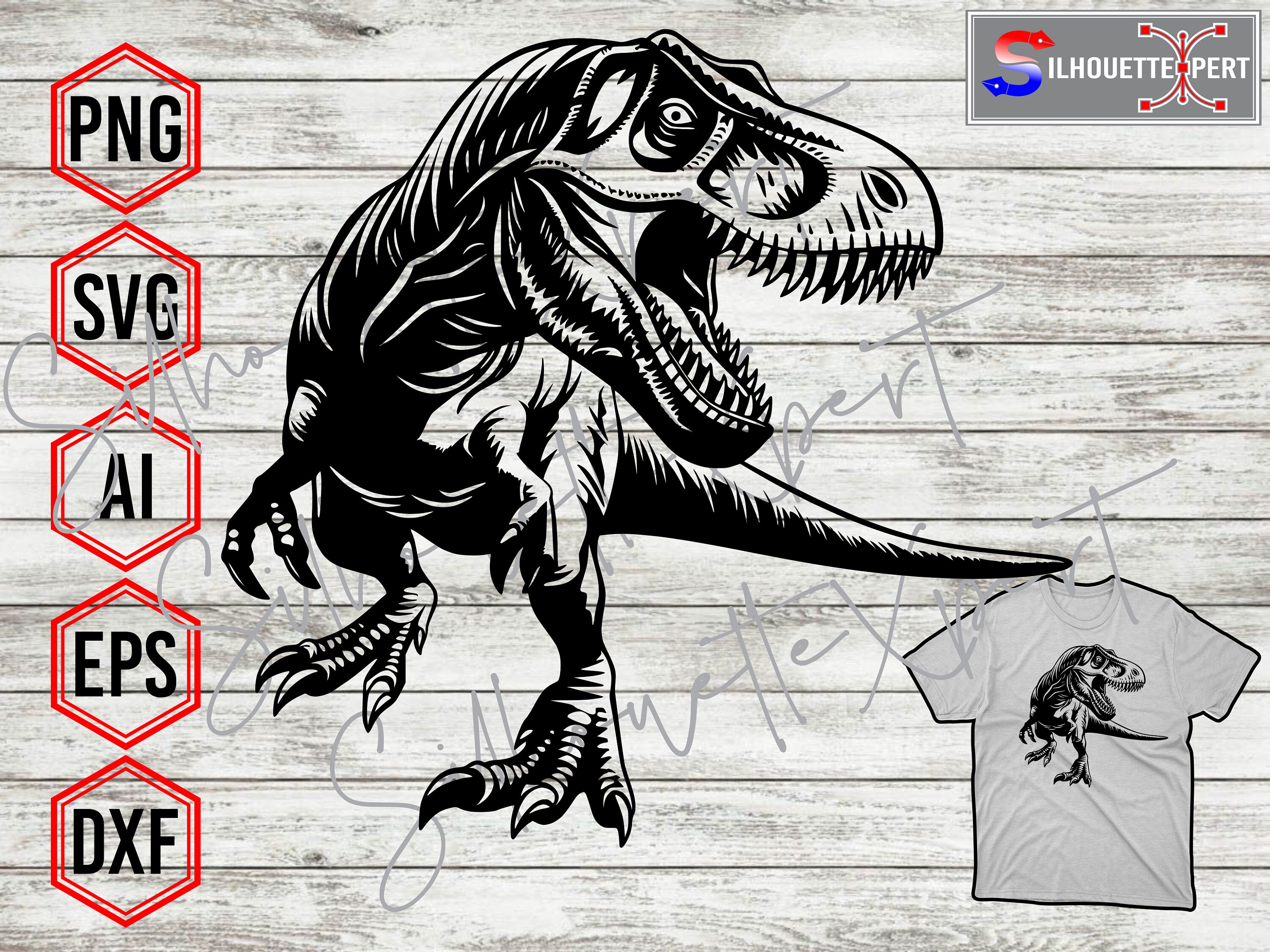 Roaring T-rex Svg, T-rex Svg, Tyrannosaurus Svg, Dinosaur Svg, Angry T ...