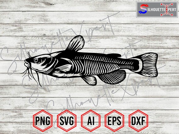 Black Bullhead Svg Cat Fish Svg Fishing Shirt Svg Clipart - Etsy