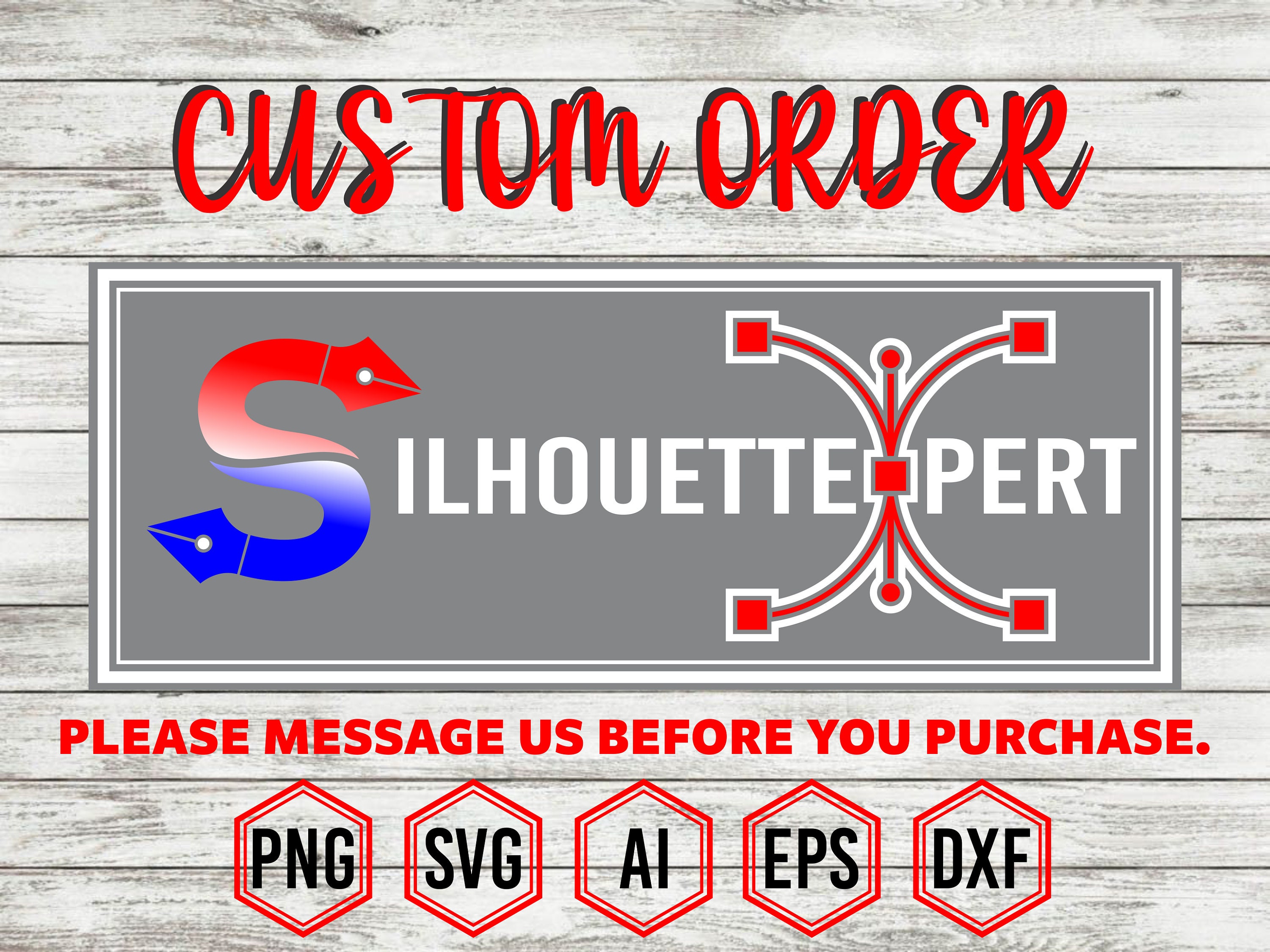 Custom Order Service Image to Vector Svg Silhouette - Etsy