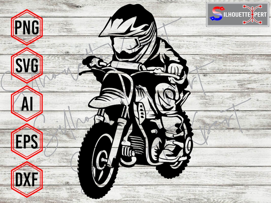 Motocross Kid Silhouette, Dirt Biker Kid Svg, Dirt Bike Svg, Mud Life ...