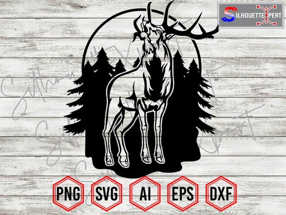 Hirsch Vektor Hirsch svg Hirsch svg Hirsch Jäger svg - Etsy.de