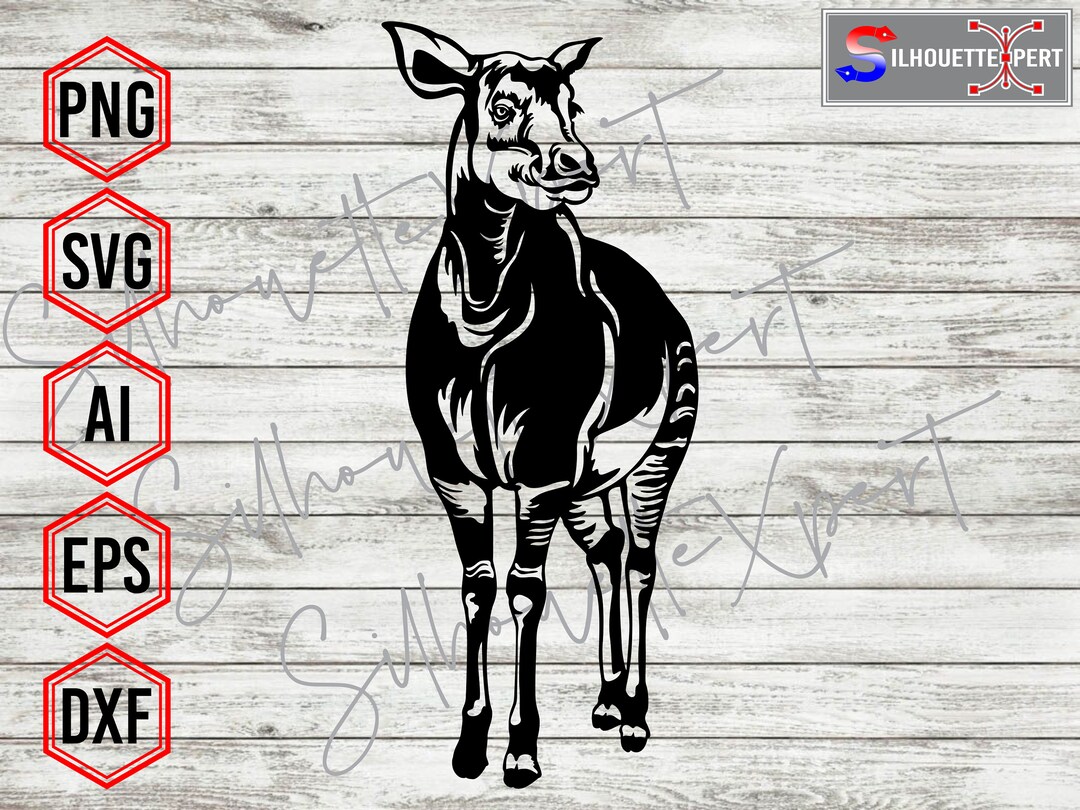 Front View Standing Okapi Svg, Okapi Svg, Horse Svg, Animal Svg ...