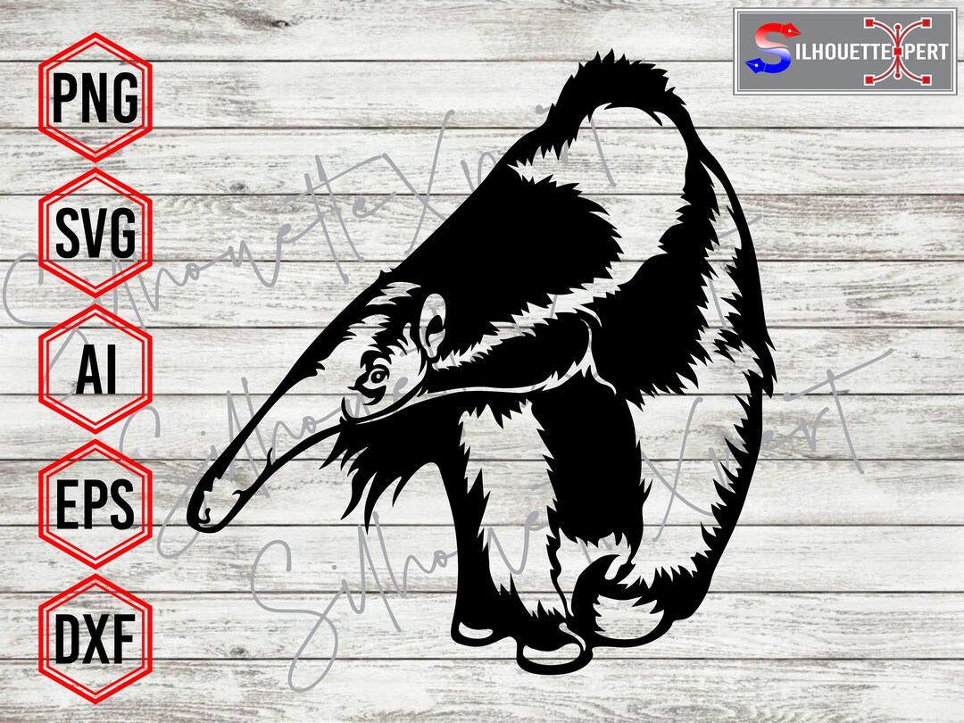 Anteater Svg, Anteater Silhouette, Anteater Clipart Cricut, CNC, Laser ...