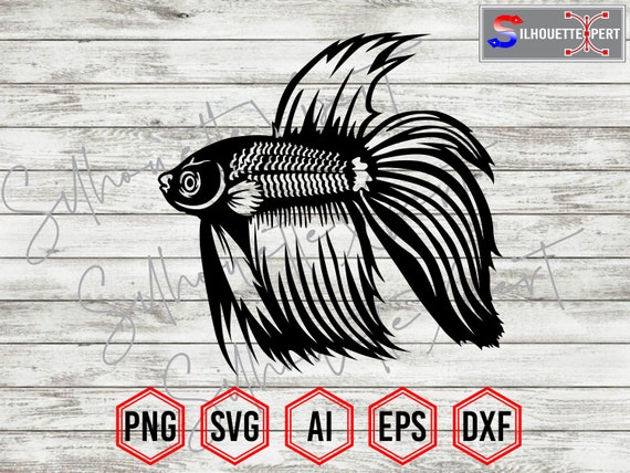 Red Betta Fish Svg Siamese Fighting Fish Svg Aquarium Fish - Etsy