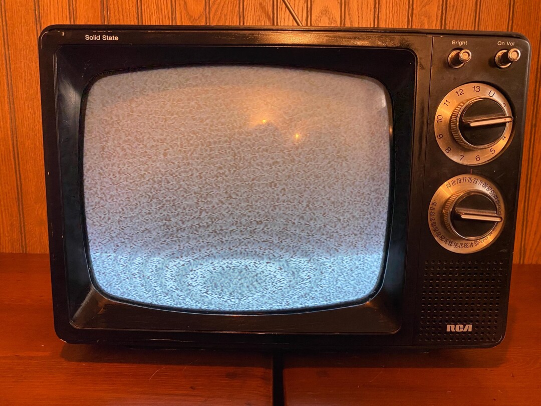 1983 Black and White TV - Etsy
