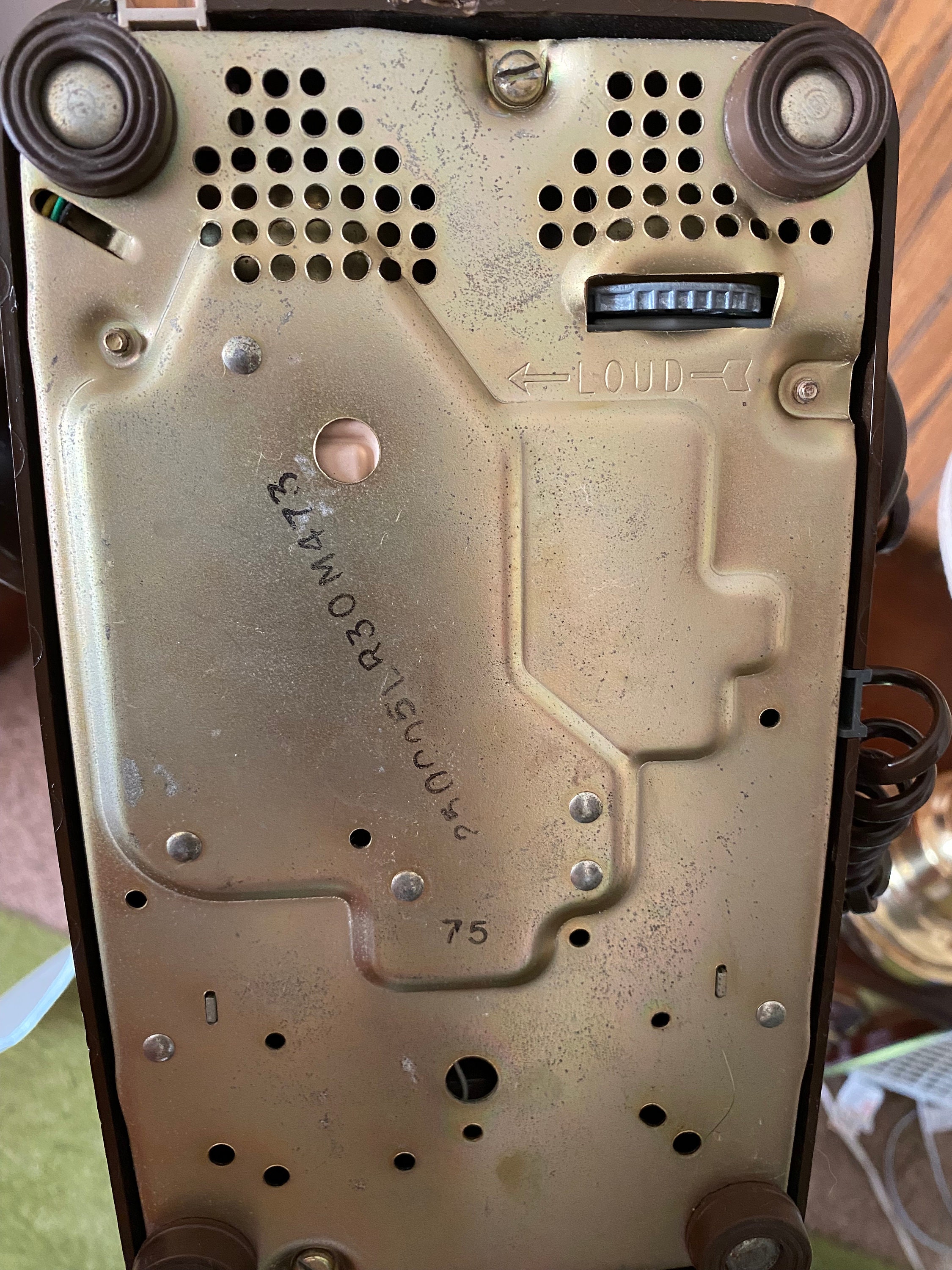 Vintage Brown Push Button Desk Phone - Etsy