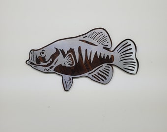 Crappie Metal Art - Etsy
