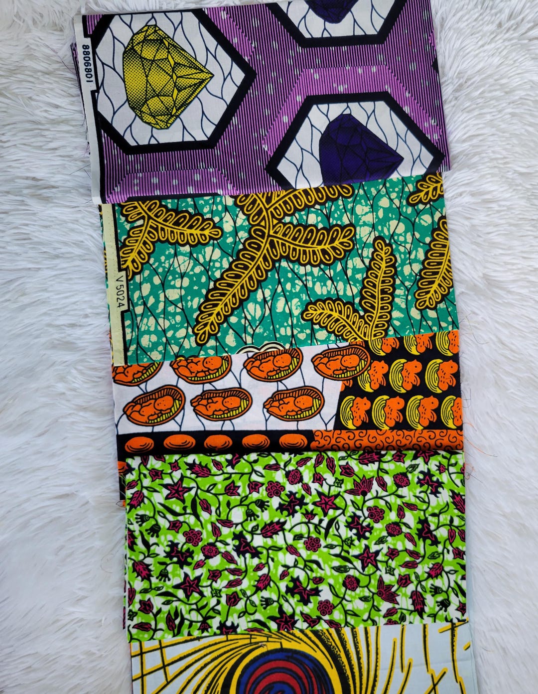 5 PCS Fat QUARTER African Fabric Bundle/ Craft Fabric/ Quilting Fabric ...
