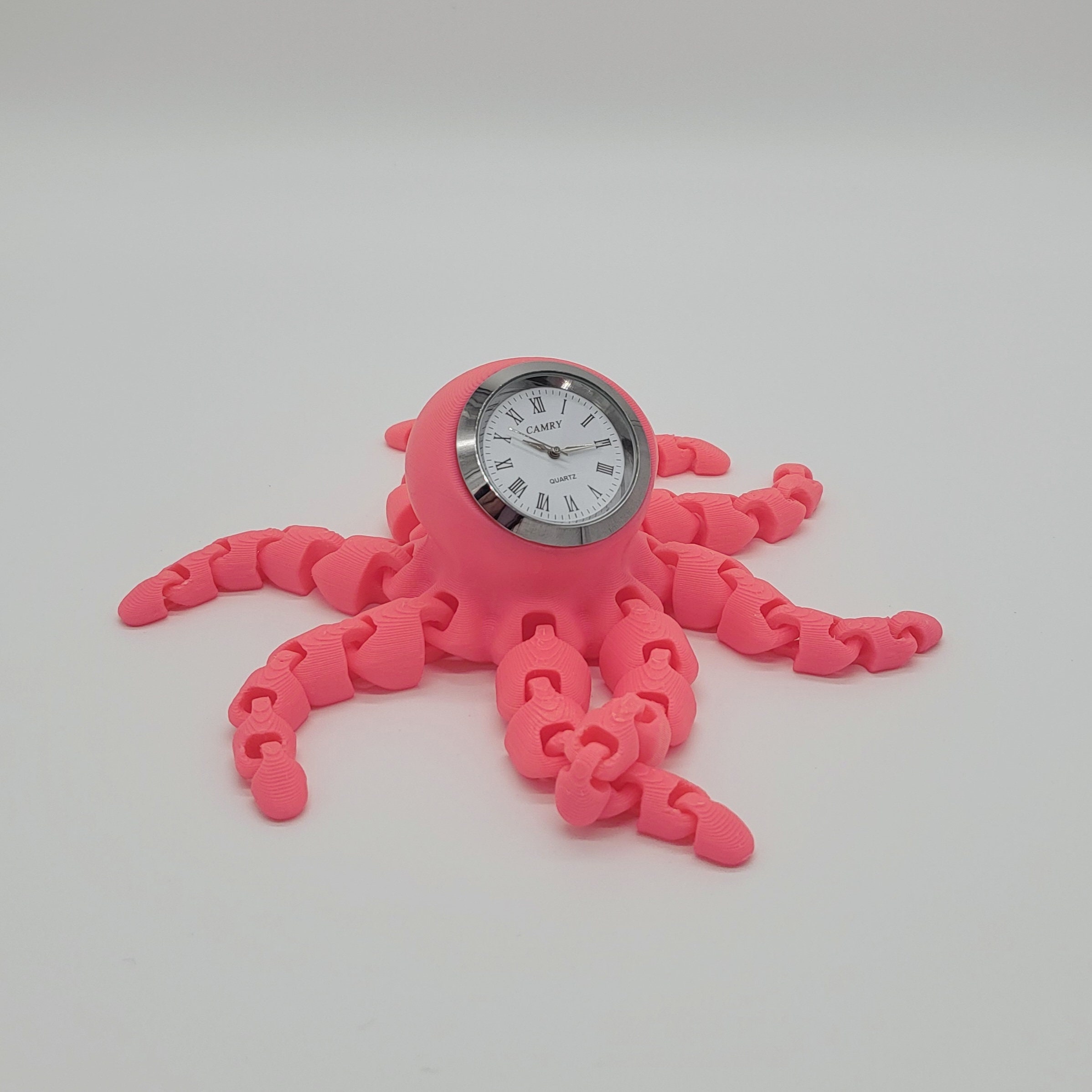 Clocktopus Articulating Octopus Desk Clock - Etsy