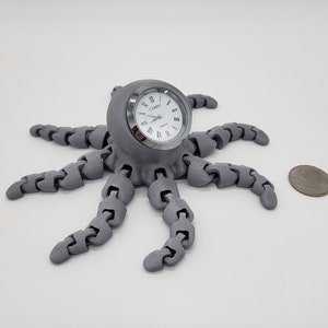 Clocktopus Articulating Octopus Desk Clock - Etsy