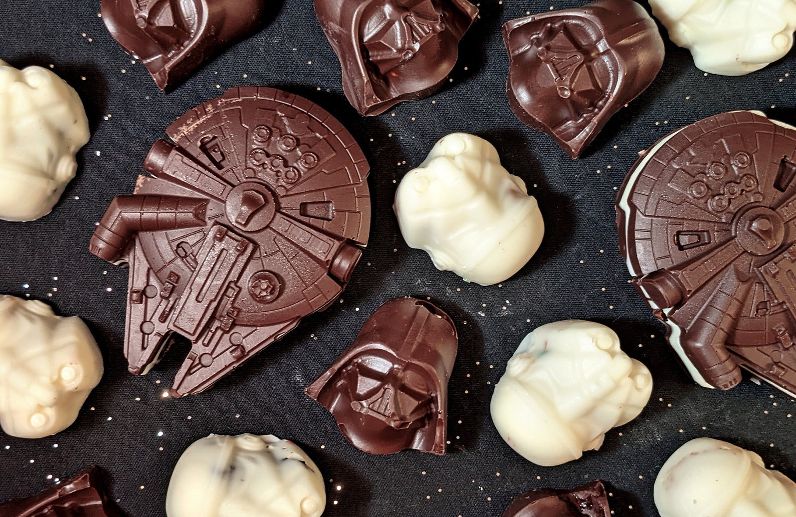 Star War Chocolate Chip Filled Starship Set of 4 - Etsy