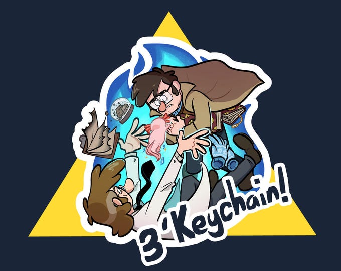 Gravity Falls Stanford Pines and Fiddleford Mcgucket Fiddlestan 4x5 ...