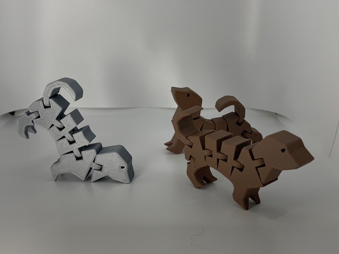 3D Printed Flexi Dog Fidget Toy: Multiple Colors - Etsy