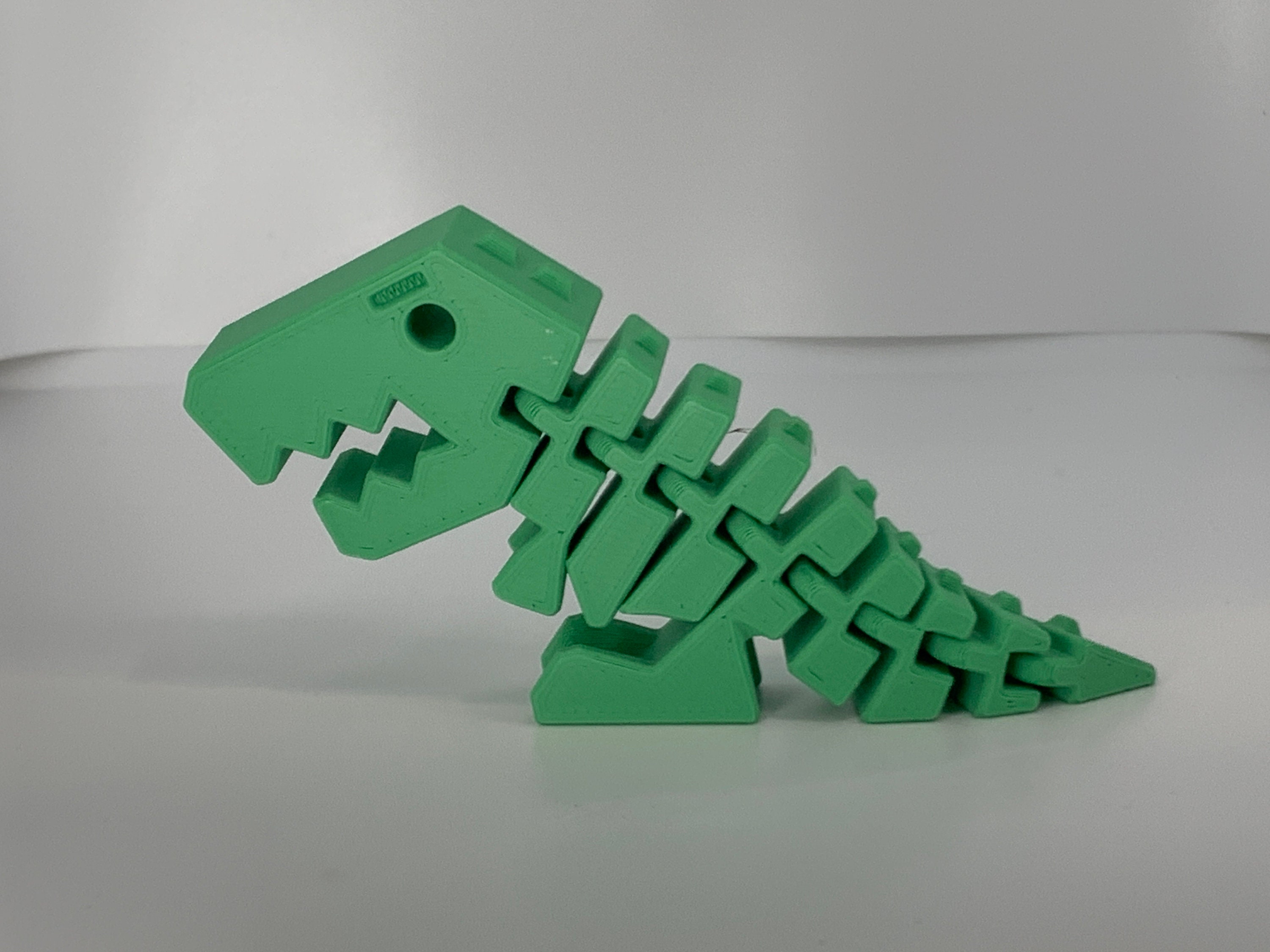 3D Printed Flexi Rex Multiple Colors Flexible Model Fidget Toy Dinosaur ...