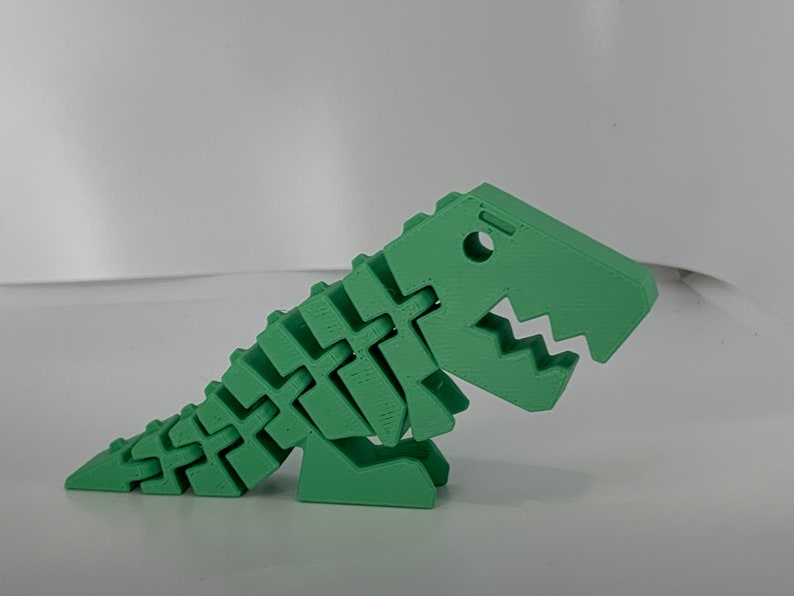3D Printed Flexi Rex: PLA Fidget Dinosaur Model - Etsy