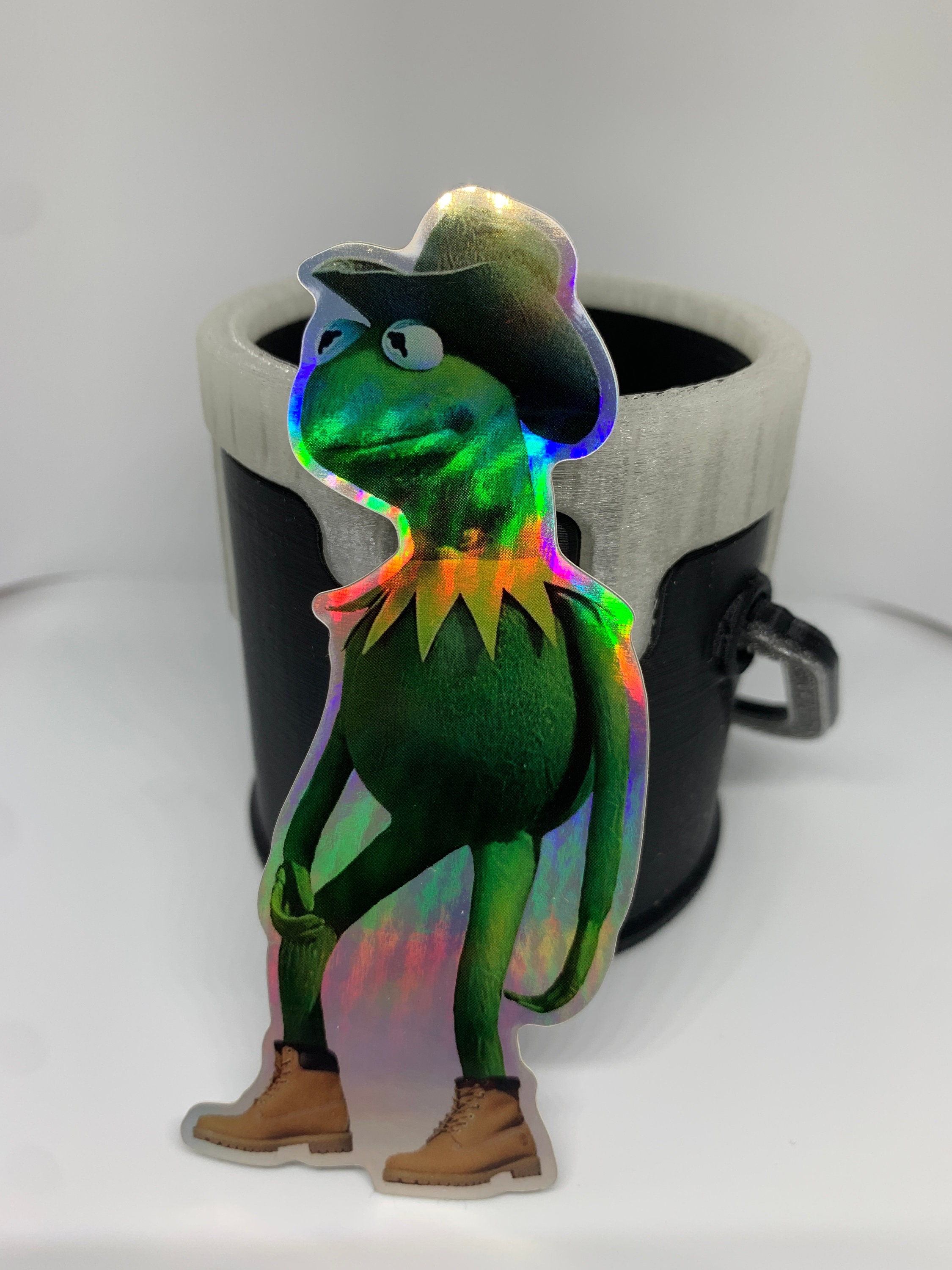 Cowboy Kermit Sticker: Holographic Vinyl Decal for Laptop, Tumbler - Etsy