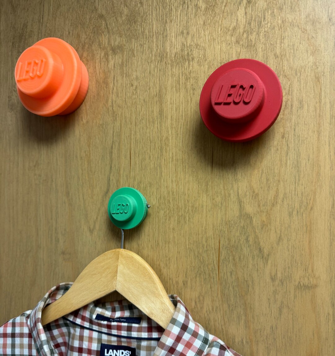 LEGO Pip Wall Mount | Accent Hanger for Display or Light Duty Coat ...