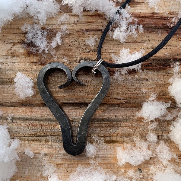 Hand Forged Heart - Etsy
