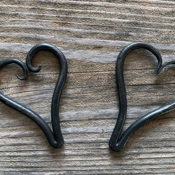 Hand Forged Heart - Etsy