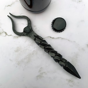 Hand-forged Dragon Scale Beer Bottle Opener - Etsy