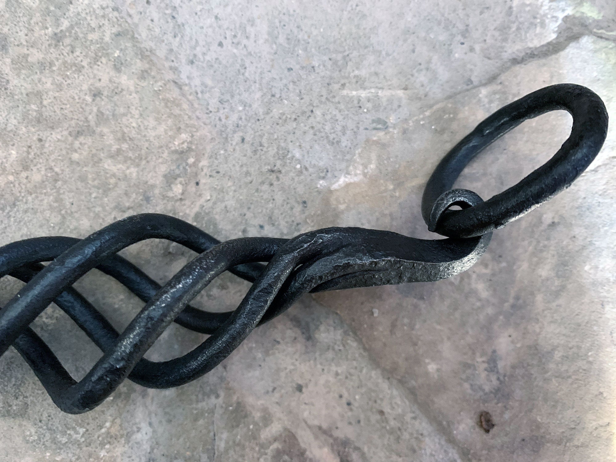 Hand-forged Basket Handle Fire Poker - Etsy Australia