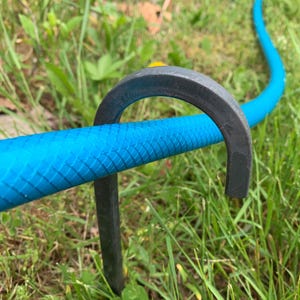 Hand-forged Garden Hose Guides (set of 4) - Etsy