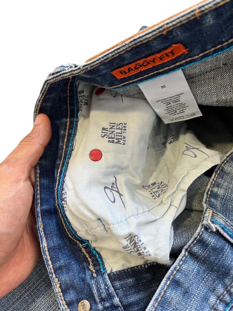 Sir Benni Miles Jorts Baggy Fit Premium Pockets Denim Vintage Retro - Etsy