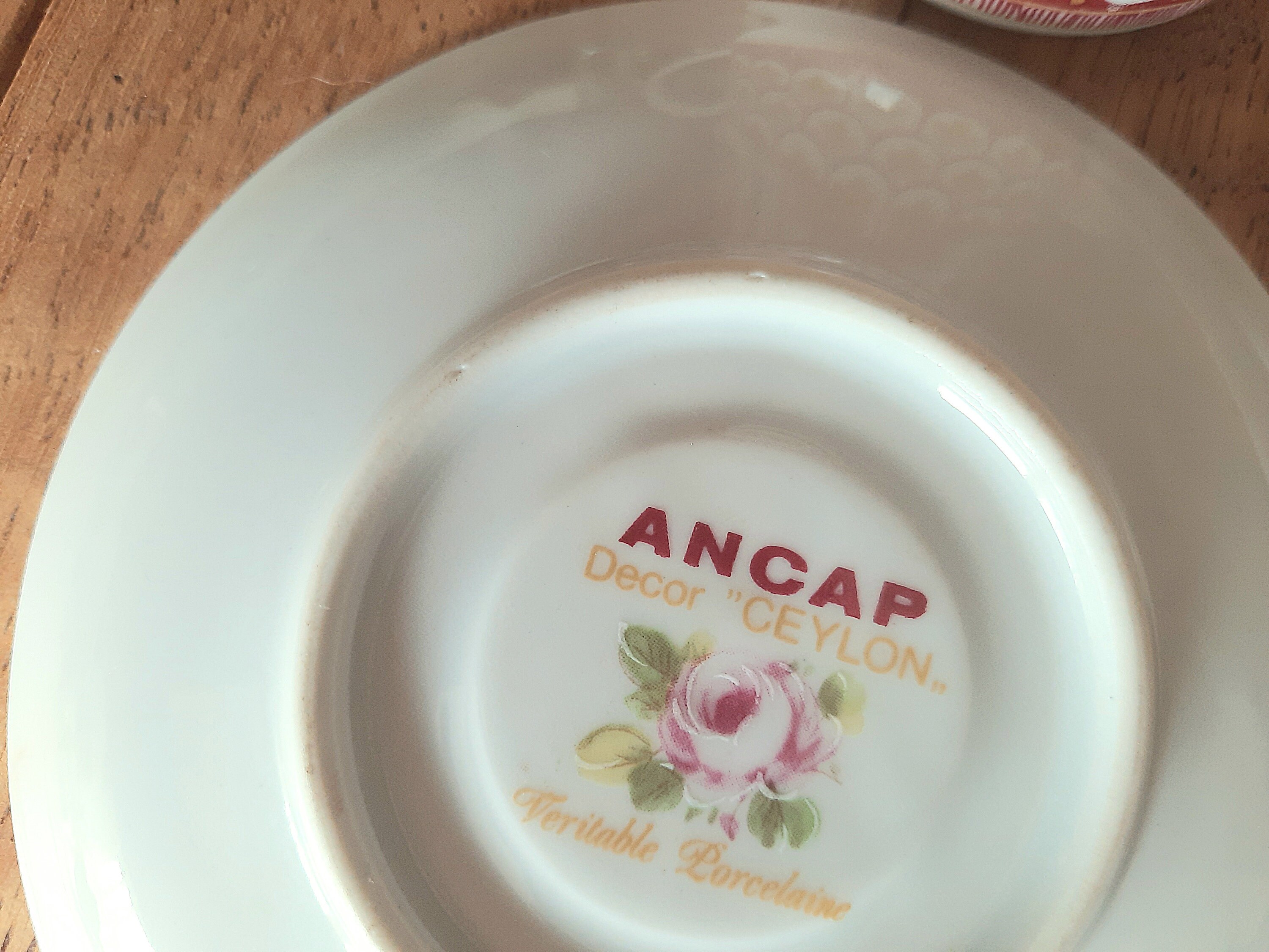 Porcelain ANCAP 2 Litron Cups and Saucers With - Etsy