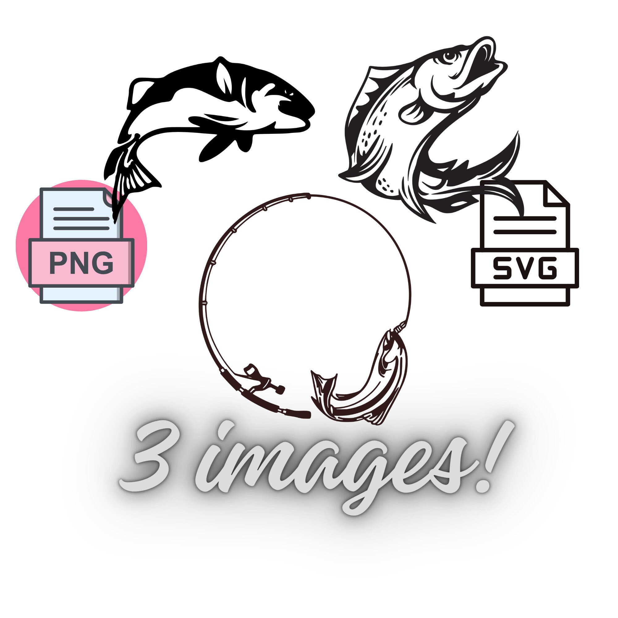 Fin-tastic Fish SVG and PNG Bundle - Perfect for DIY Crafts, Aquarium ...