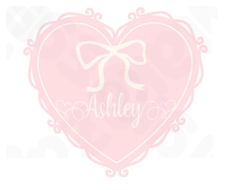 Customized Coquette Heart SVG & PNG Coquette Aesthetic, Coquette SVG ...