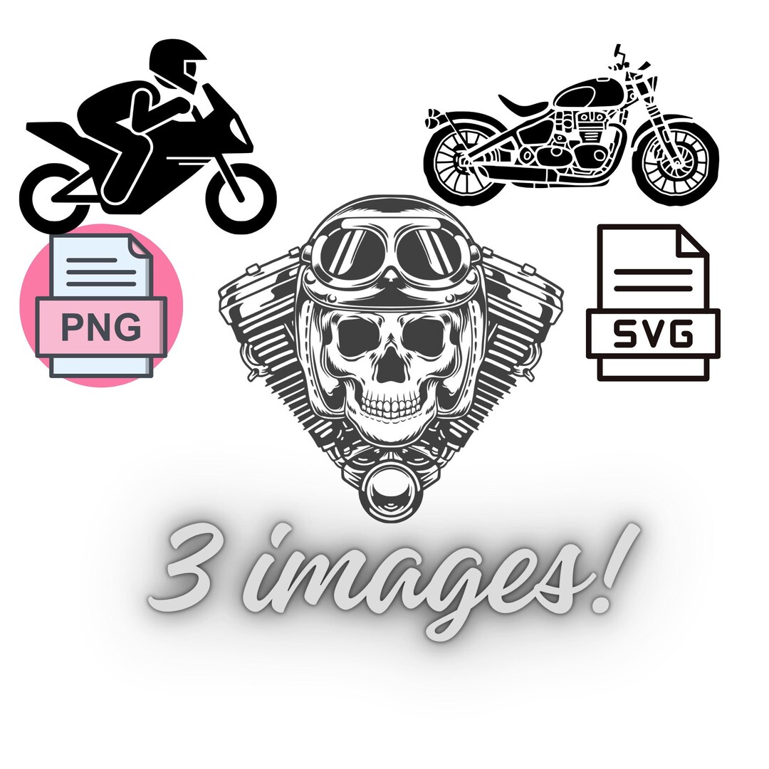 Motorcycle SVG and PNG Bundle - Instant Download for Bikers and ...