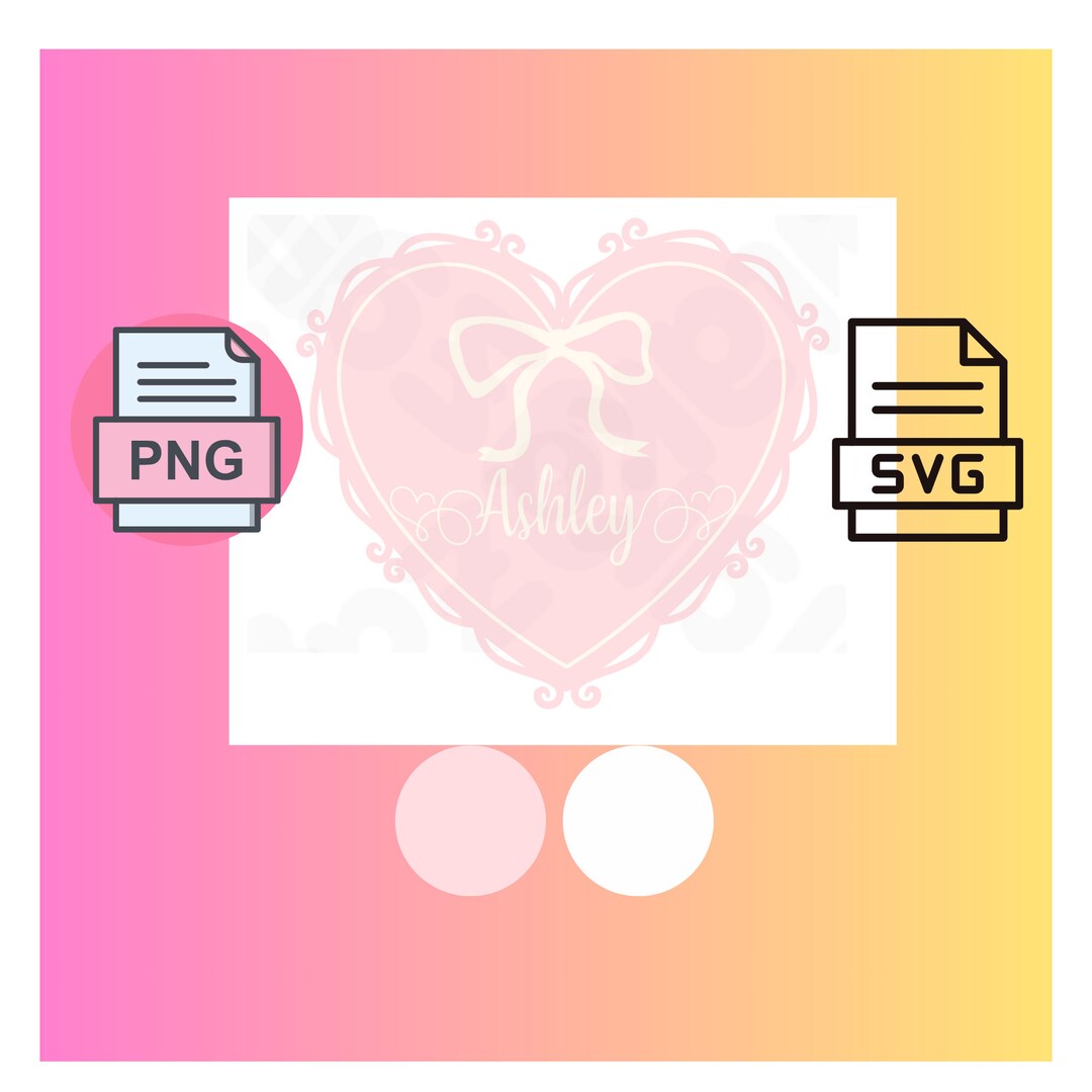 Customized Coquette Heart SVG & PNG Coquette Aesthetic, Coquette SVG ...